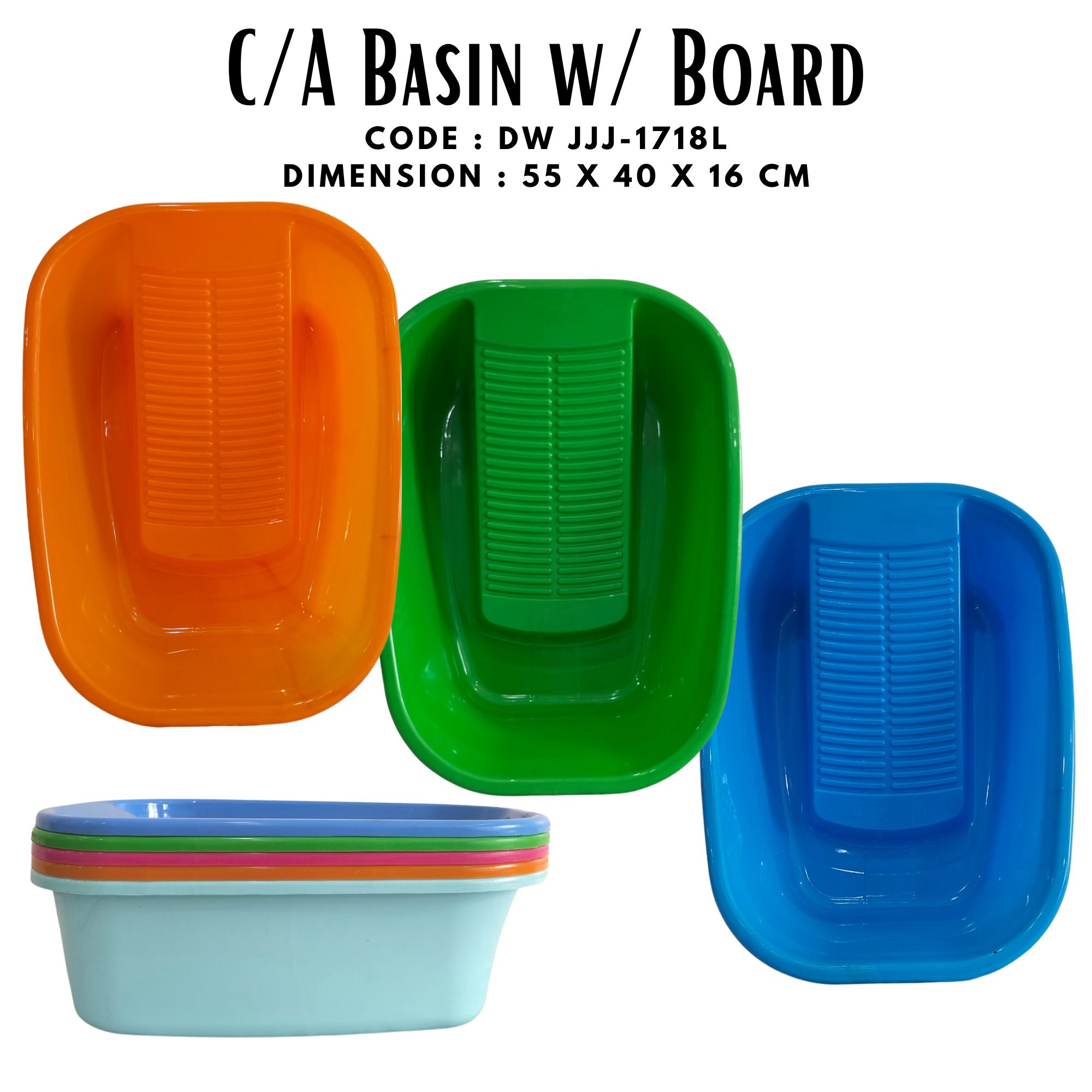 DW JJJ-1718L C/A BASIN W/ BOARD/BASIN WTH WASHBOARD/PLASTIC BASIN WITH ...