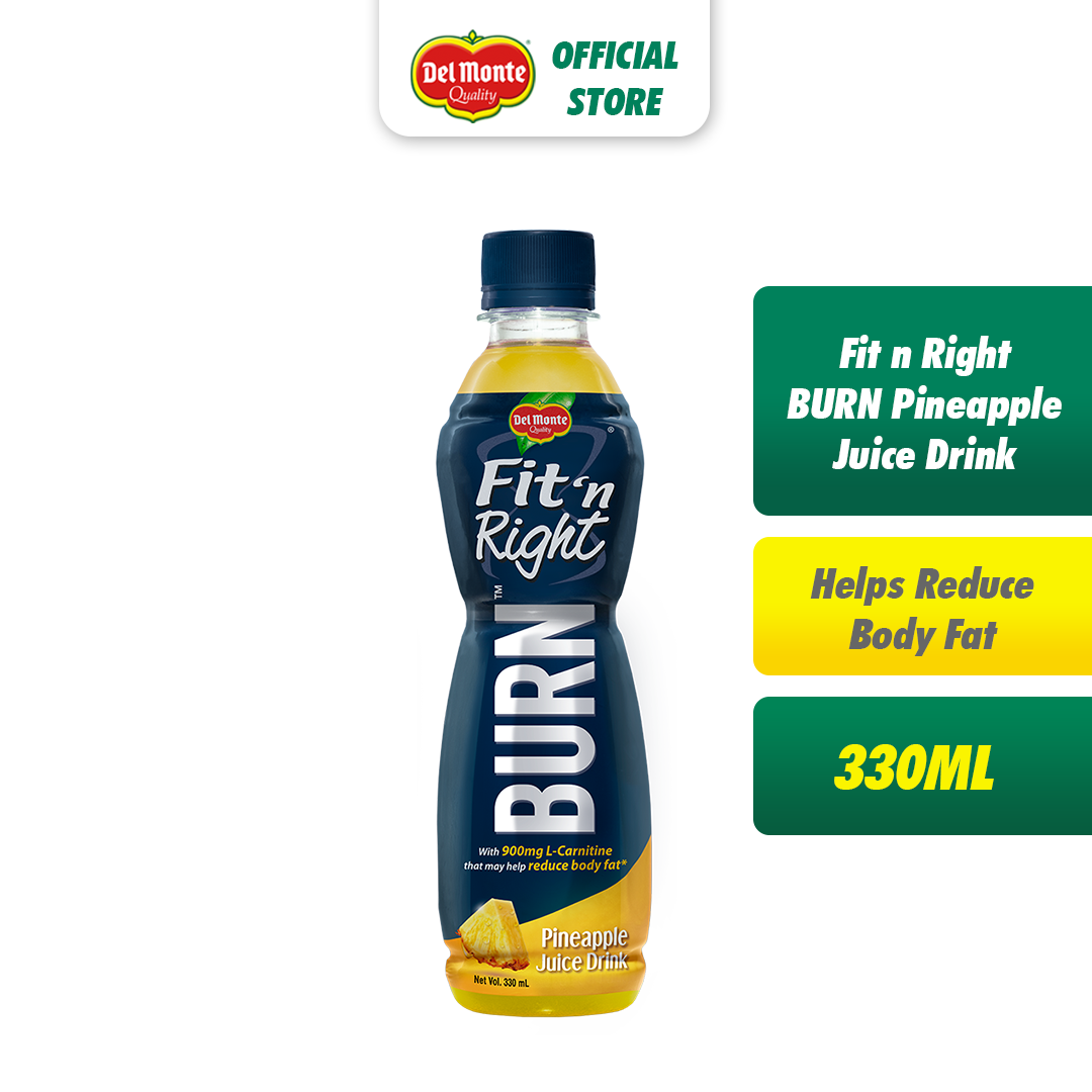 DEL MONTE Fit 'n Right BURN Pineapple Juice Drink That Helps to Burn ...