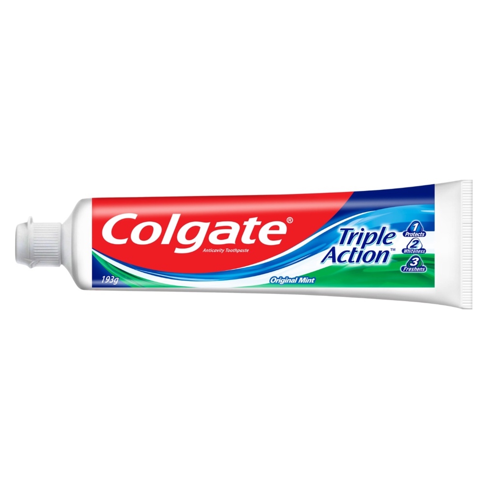 Colgate Triple Action Anti-Cavity Family Toothpaste 193g Pack of 4 ...