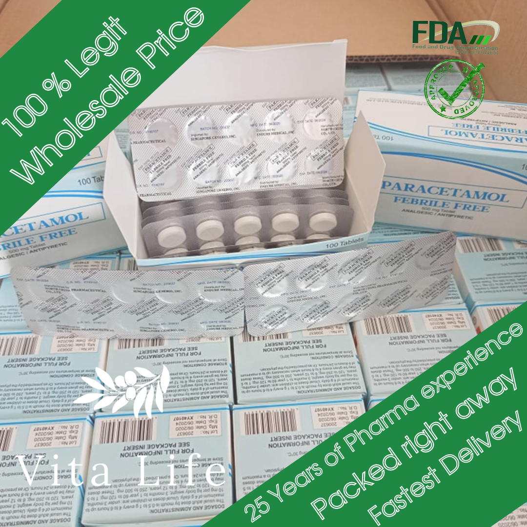 FDA Approved Para 500 mg tablet Box of 100's | Lazada PH