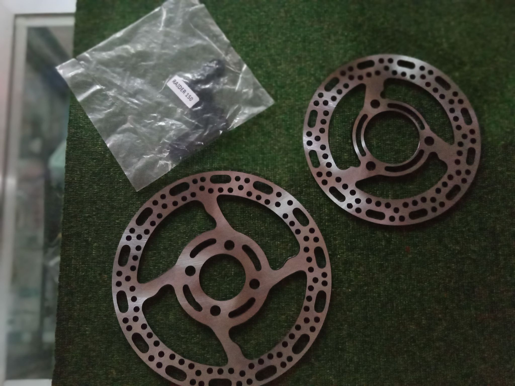 Front and rear Disc plate for raider 150 with front bracket | Lazada PH