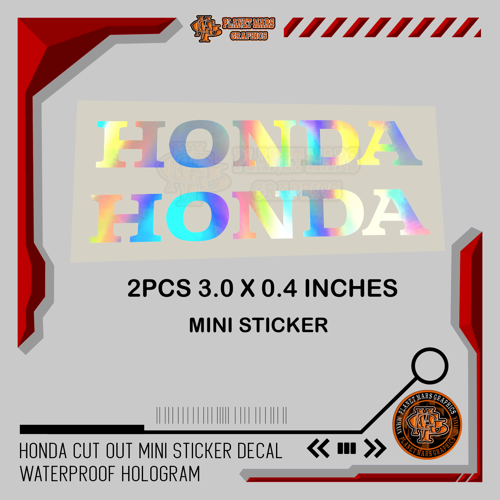 Honda Racing Sticker Motorcycle Decal Waterproof | Lazada PH