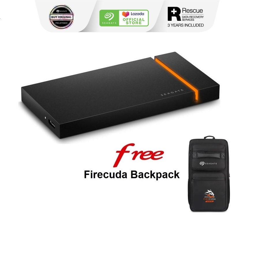 Seagate STJP1000400 2.5 1TB Firecuda Gaming SSD Free Firecuda Back Pack ...