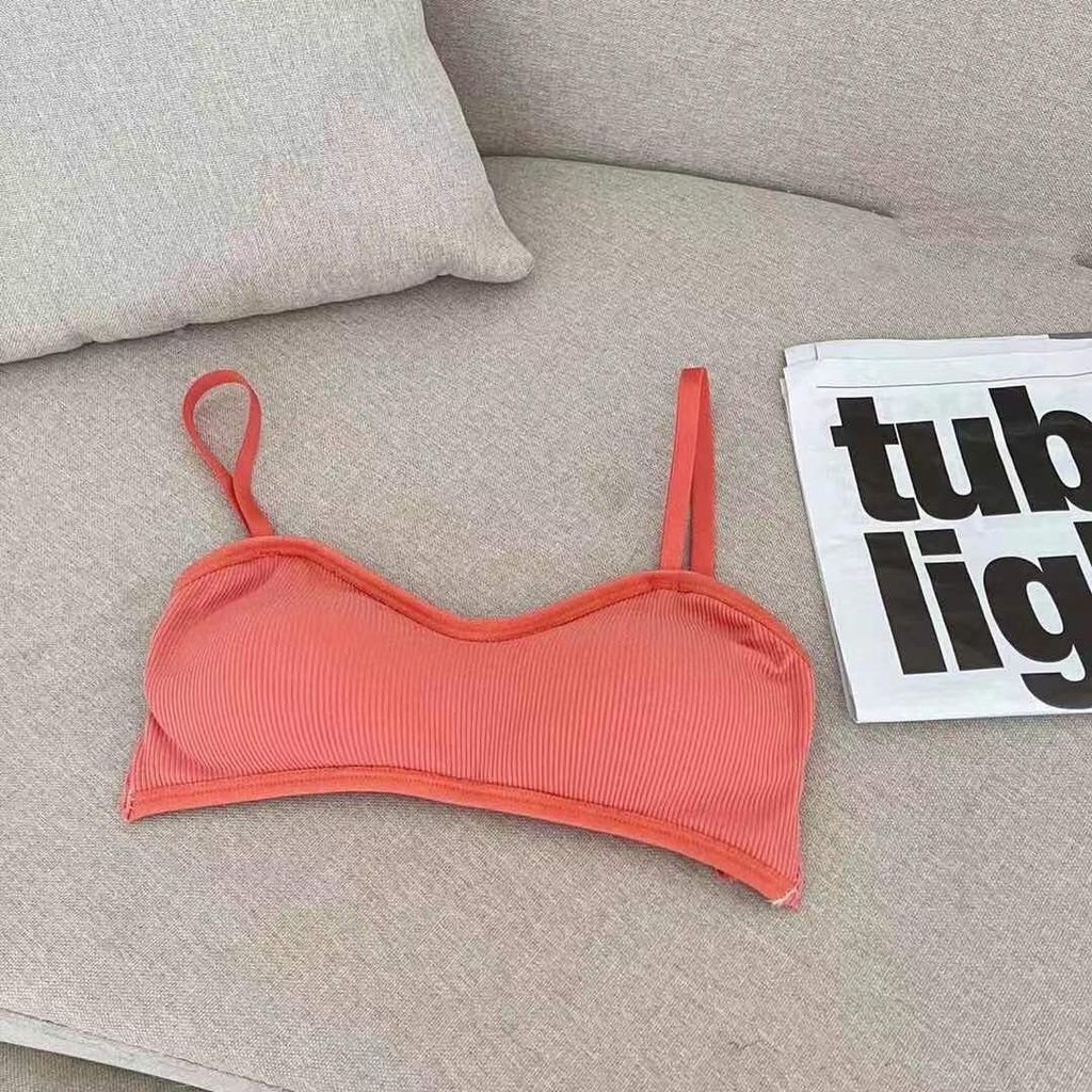 Cute Korean Sports Bra with Raffles at the Back | Cotton Bra | Baby Bra ...