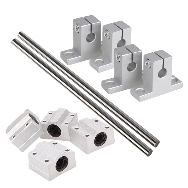 Horizontal 8mm Dia Linear Motion Ball Bearing Slide Bushing 200mm ...
