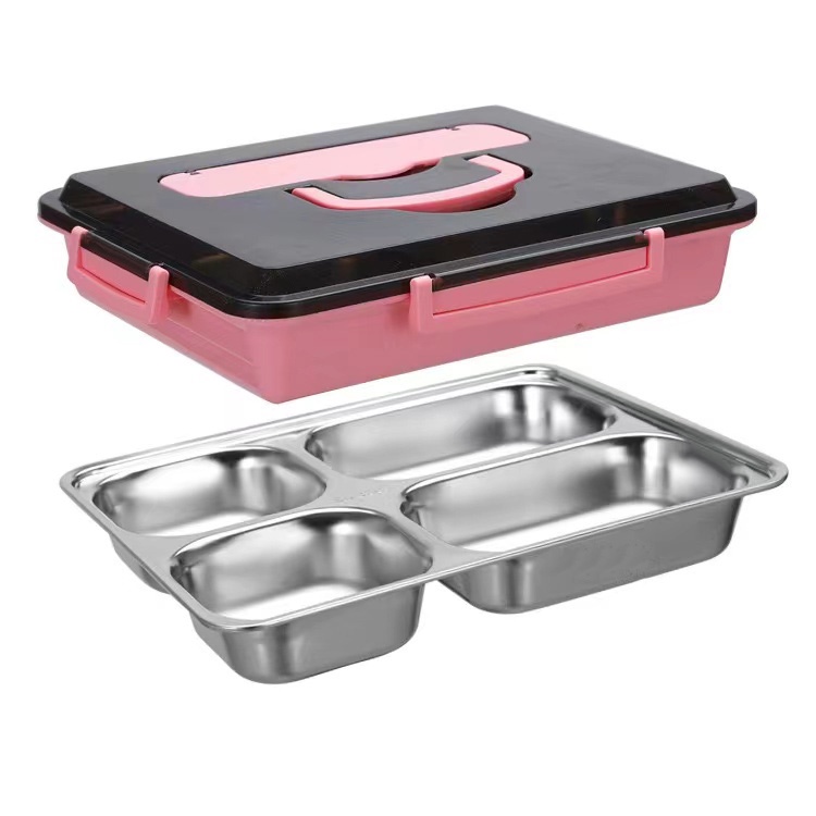 Ships immediately 304 Stainless Steel Lunch Box With 2compartment Lunch ...