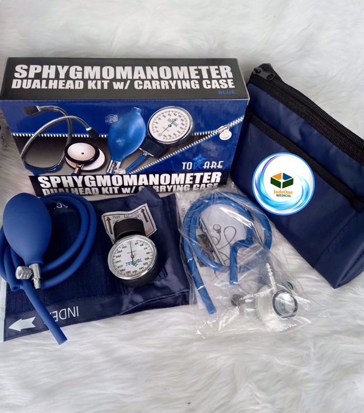 Topcare Manual Bp App/Aneroid Sphygmo Dual head Kit w/Cassing (Colored ...