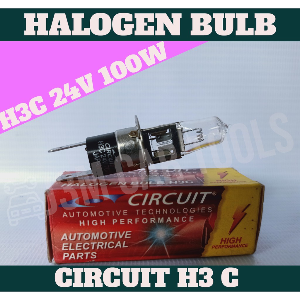 durable Halogen Bulb Circuit H3C 12V 24V 55W 70W 100W | Lazada PH