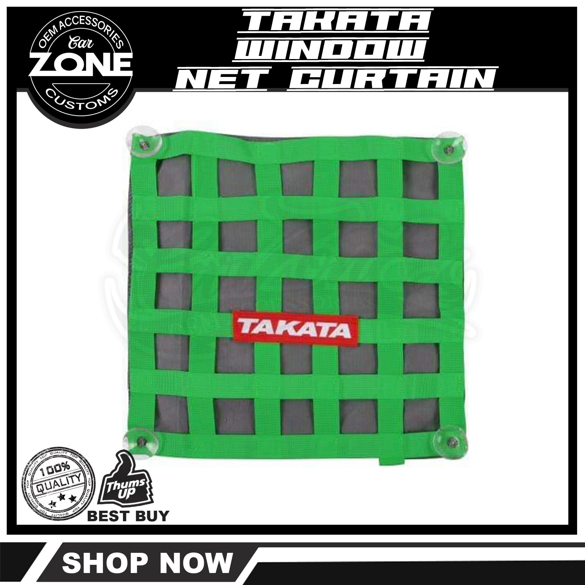 Takata Window Net Curtain (Green) | Lazada PH