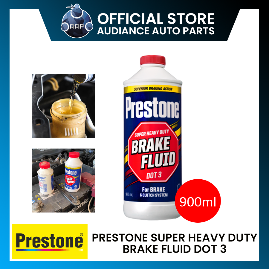 Prestone Super Heavy Duty Brake Fluid Dot 3 | 900ml, 500ml and 270ml ...