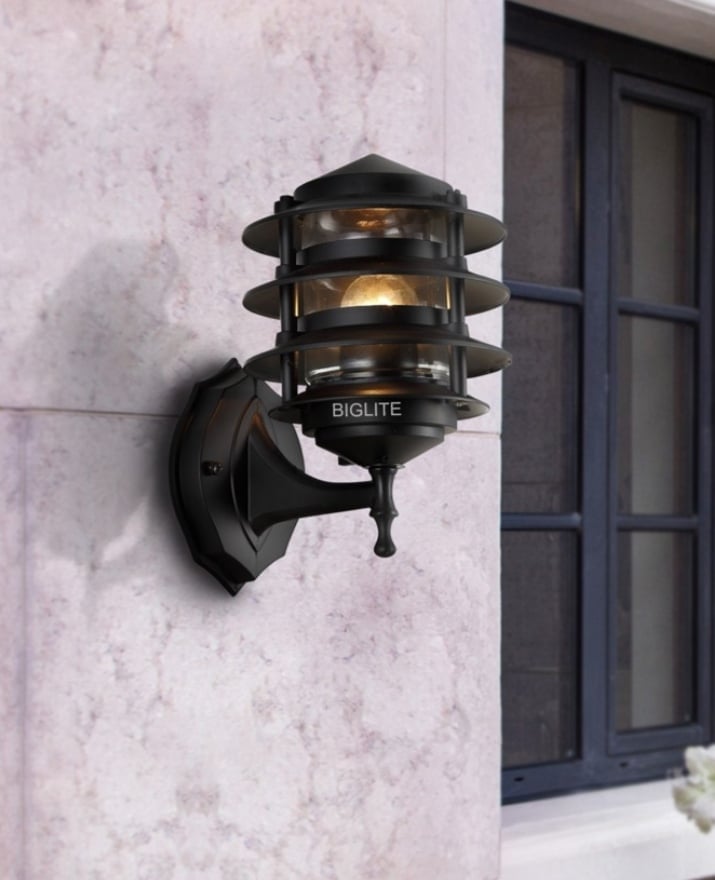 Biglite Outdoor Wall Lamp 5282A BLK Modern/ Contemporary LED Lighting ...