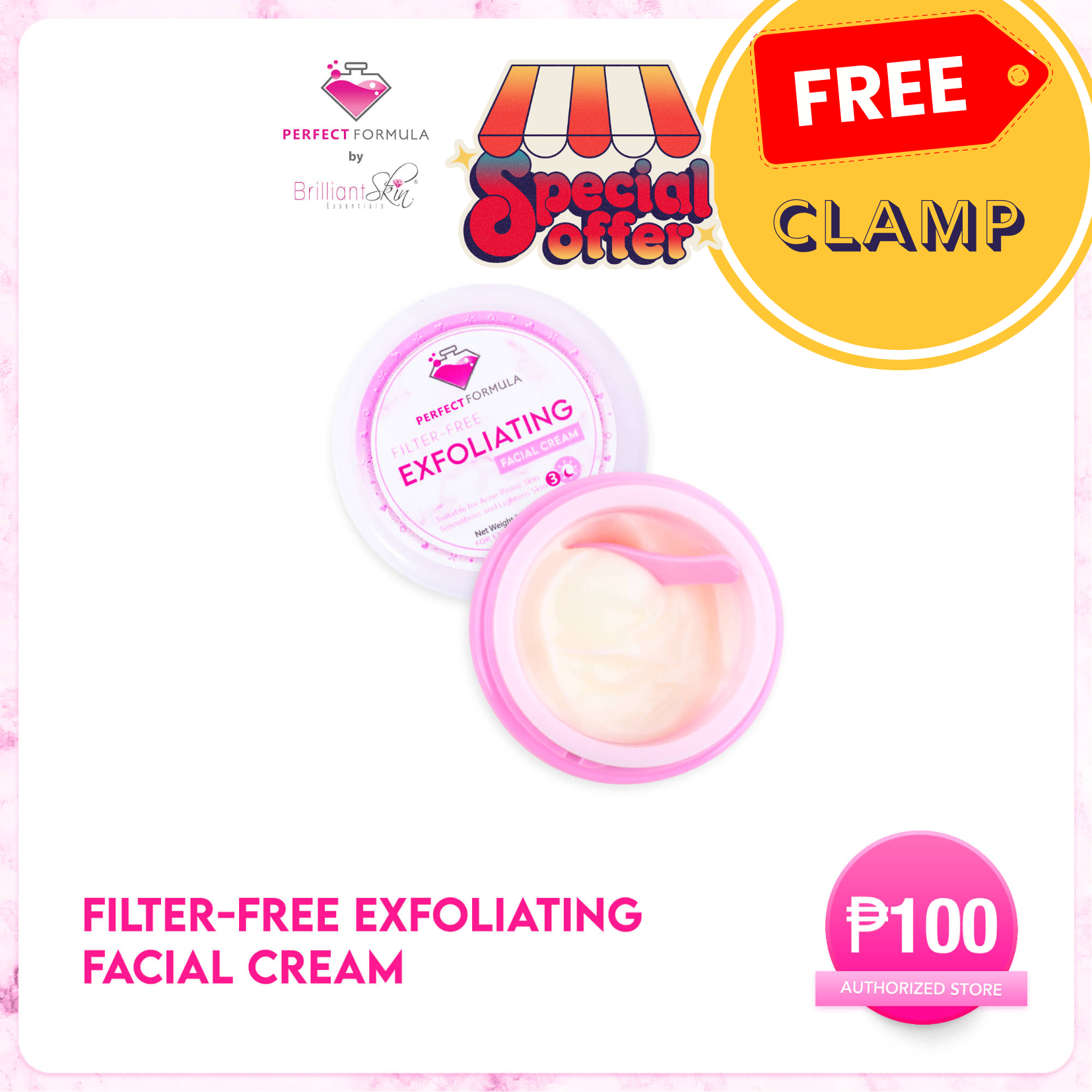 AUTHORIZED SELLER- PERFECT FORMULA/FILTER FREE EXFOLIATING FACIAL CREAM ...