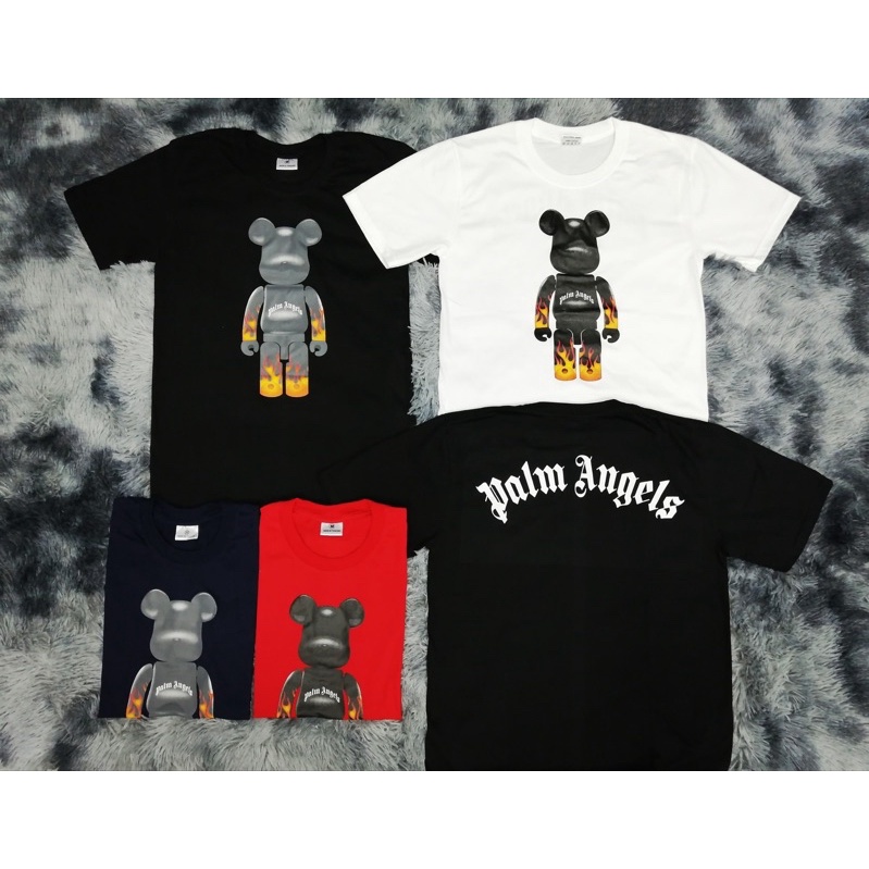 Palm angles X kaws shirt with fire pattern, cool male-female. | Lazada PH