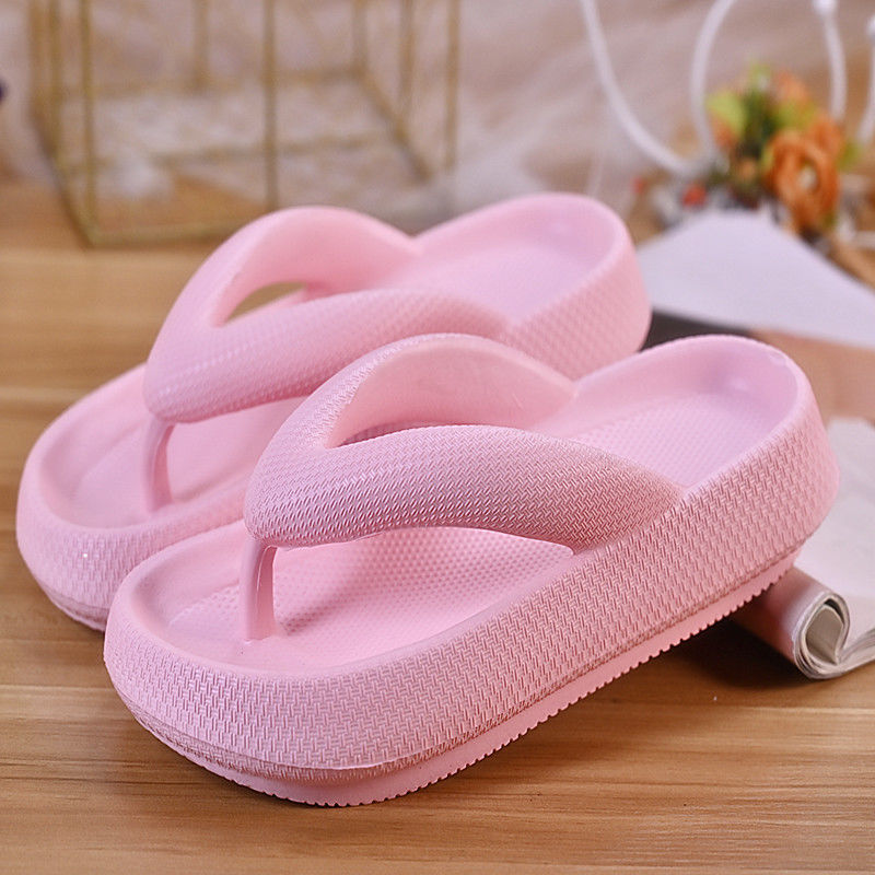 Puting tsinelas na may mataas na takong na tsinelas na pambabae sa ...