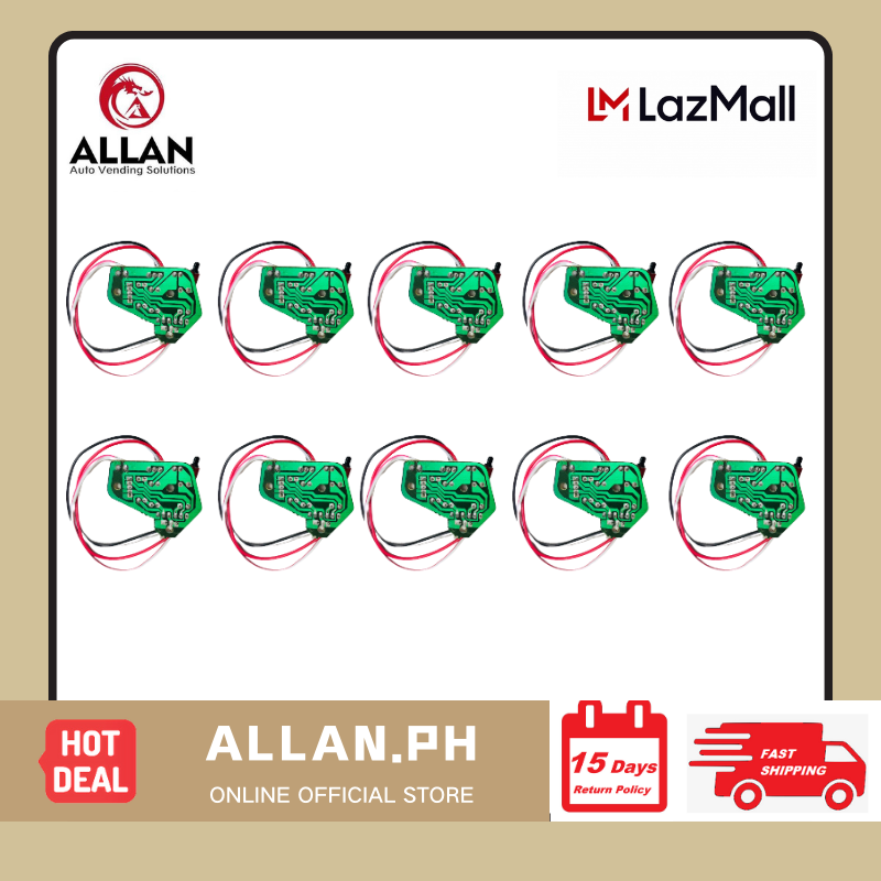 10pcs Allan Pisonet Coinslot /Coin slot Sensor For Piso & Lima ...