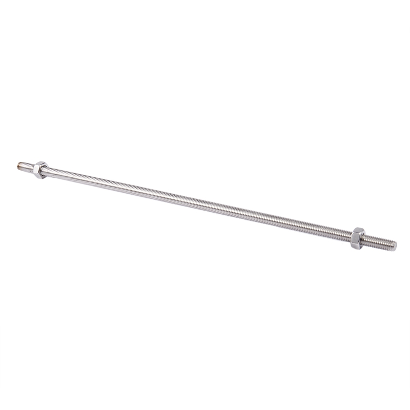 320mm x M8 Stainless Steel Thread Bar Stock Rod Silver Tone ...