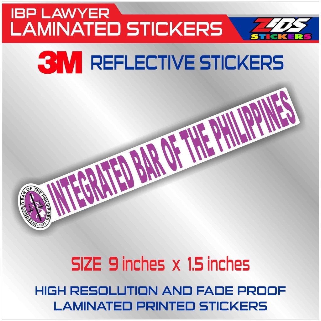 3M reflective printed laminated ibp stickers for cars motorcycles etc ...