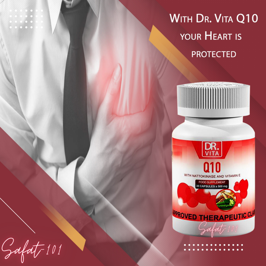 100% original, Dr. Vita Q10 With Nattokinase, (30 capsule 500mg) good ...