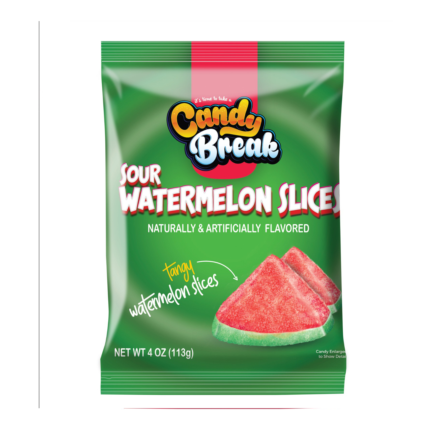 CANDY BREAK SOUR WATERMELON SLICES GUMMY 113GM | Lazada PH