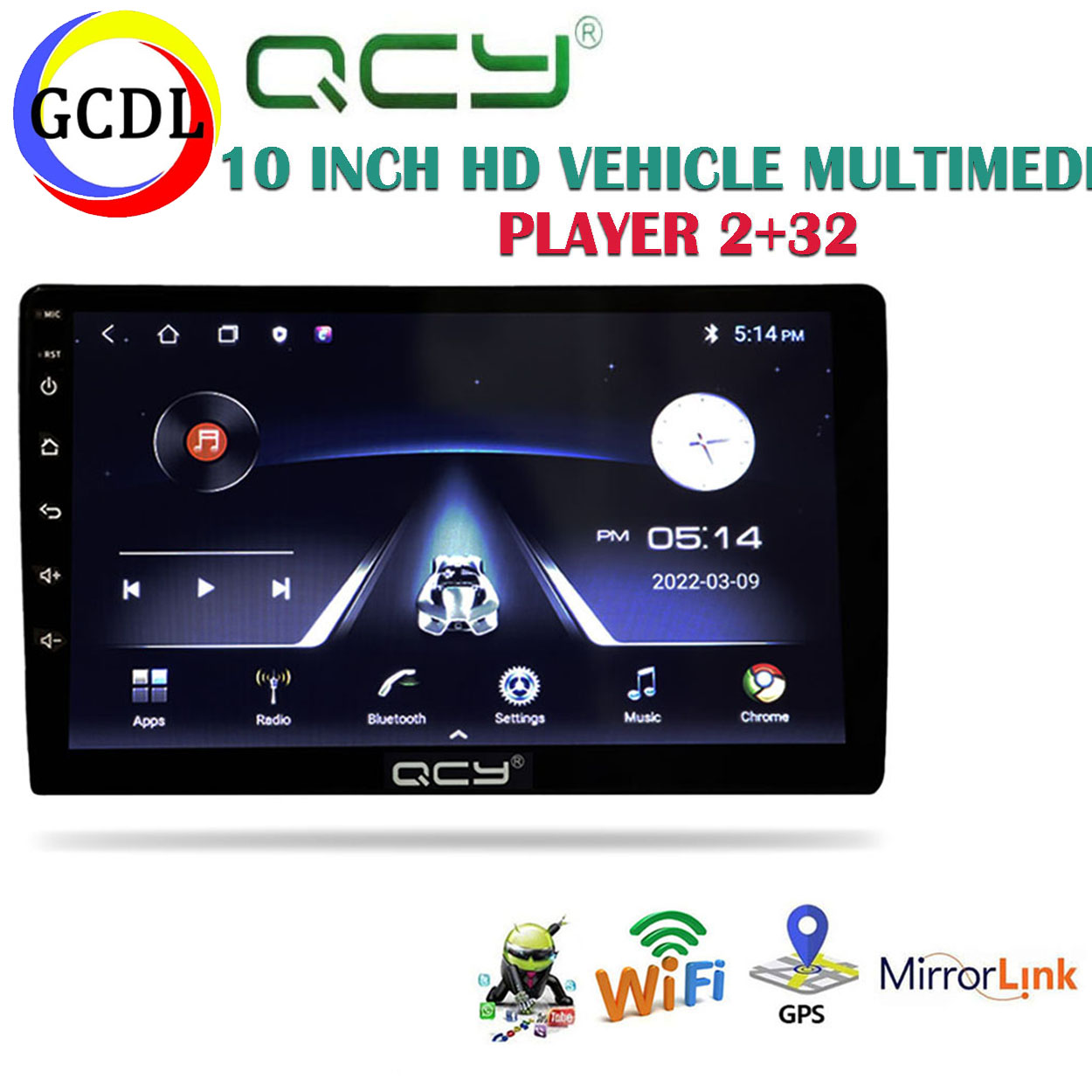 QCY 10" head unit 8810 Android 11 HD Vehicle Multimedia Player 2+32 ...