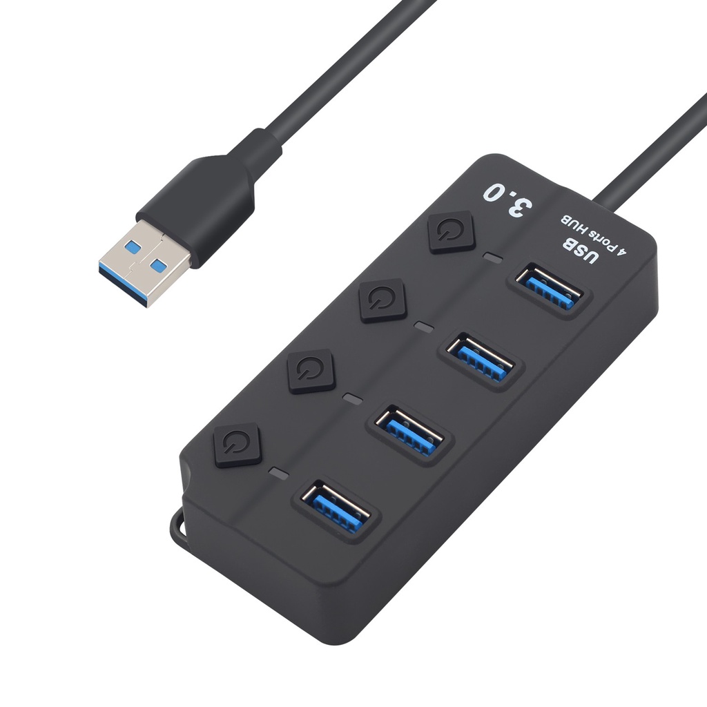 USB Hub 3.0 ( 4/7 Port on/off) Hub Splitter USB Hub 3.0 with Switches ...