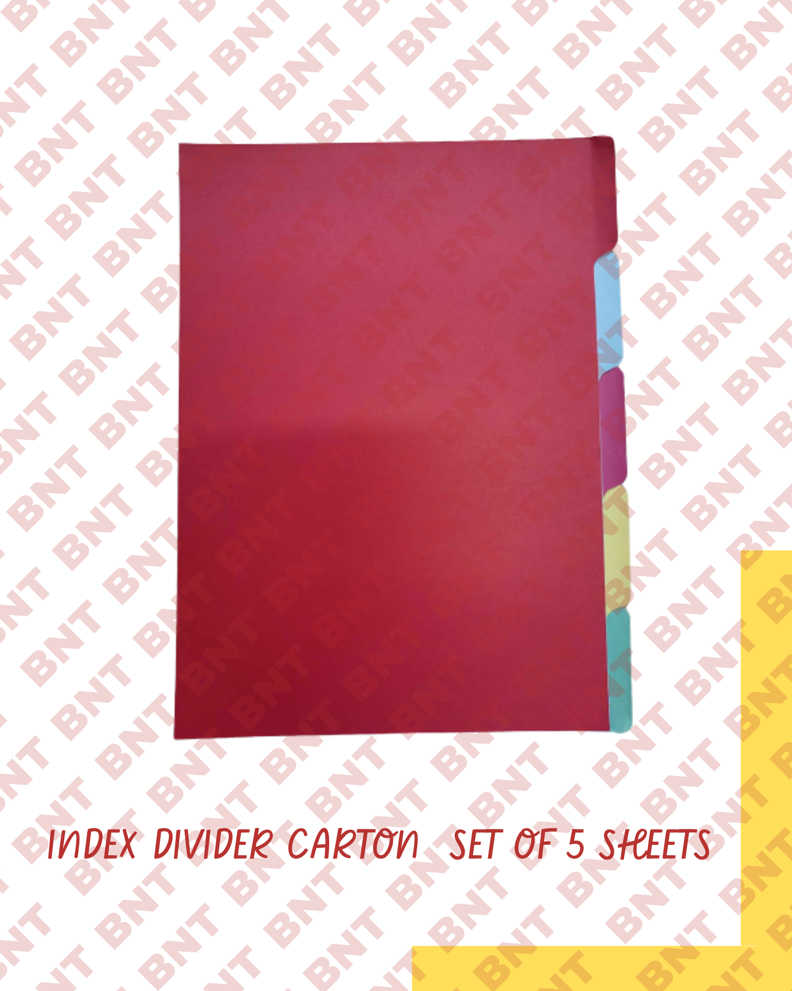 INDEX DIVIDER CARTON File Index Divider File Divider MULTI COLOR/WHITE ...