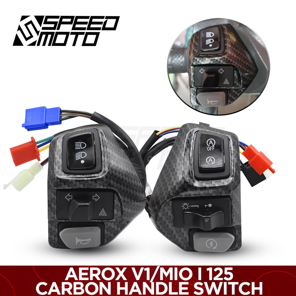 AEROX V1 HANDLE SWITCH with HAZARD LIGHT for AEROX / MIO I 125 / MIO ...