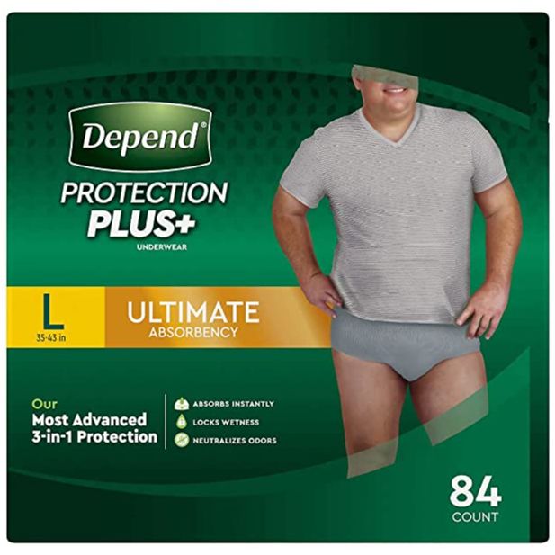 Depend Protection Plus Ultimate Max Absorbency 3-in-1 SureFit Flexible ...
