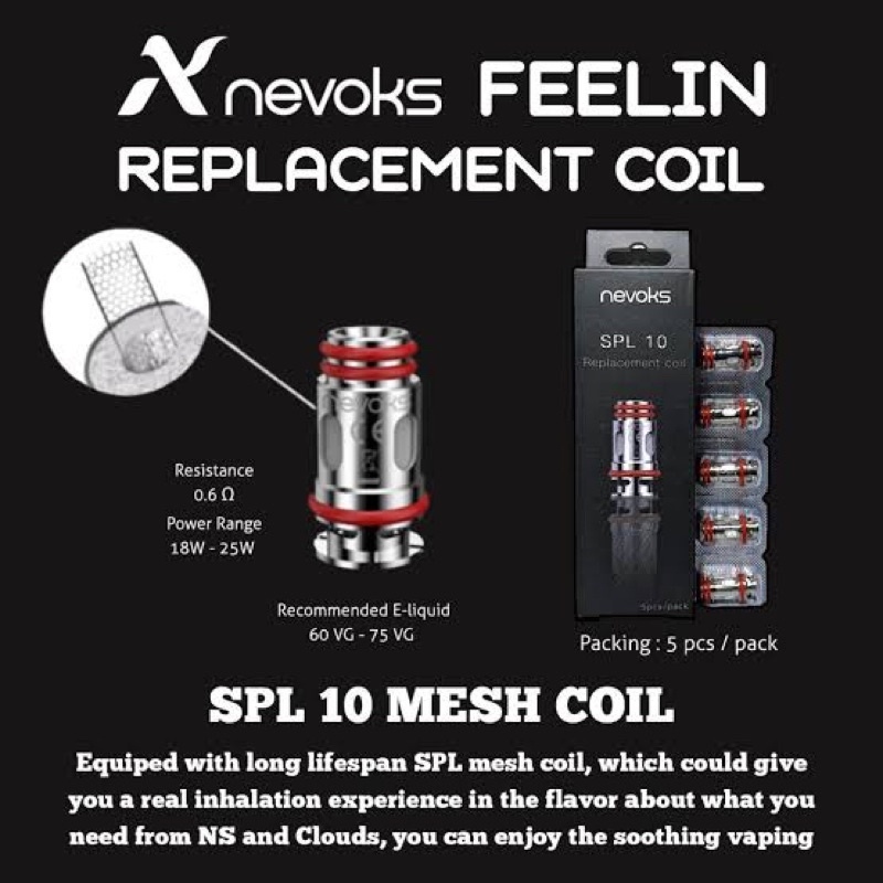 Nevoks Feelin Coil Occ pod Spl10 mesh coil | Lazada PH