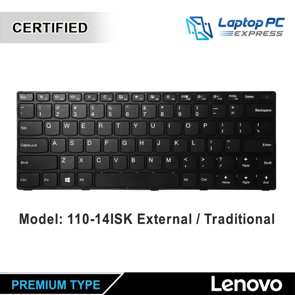 Lenovo Laptop Keyboard 110-14ISK Compatible with Lenovo Ideapad 110-14 ...