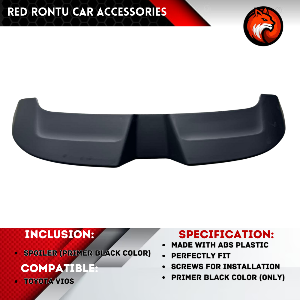 2023-2024 Toyota Innova/ Zenix Rear Wing Spoiler - Body Kit (Flat Black ...