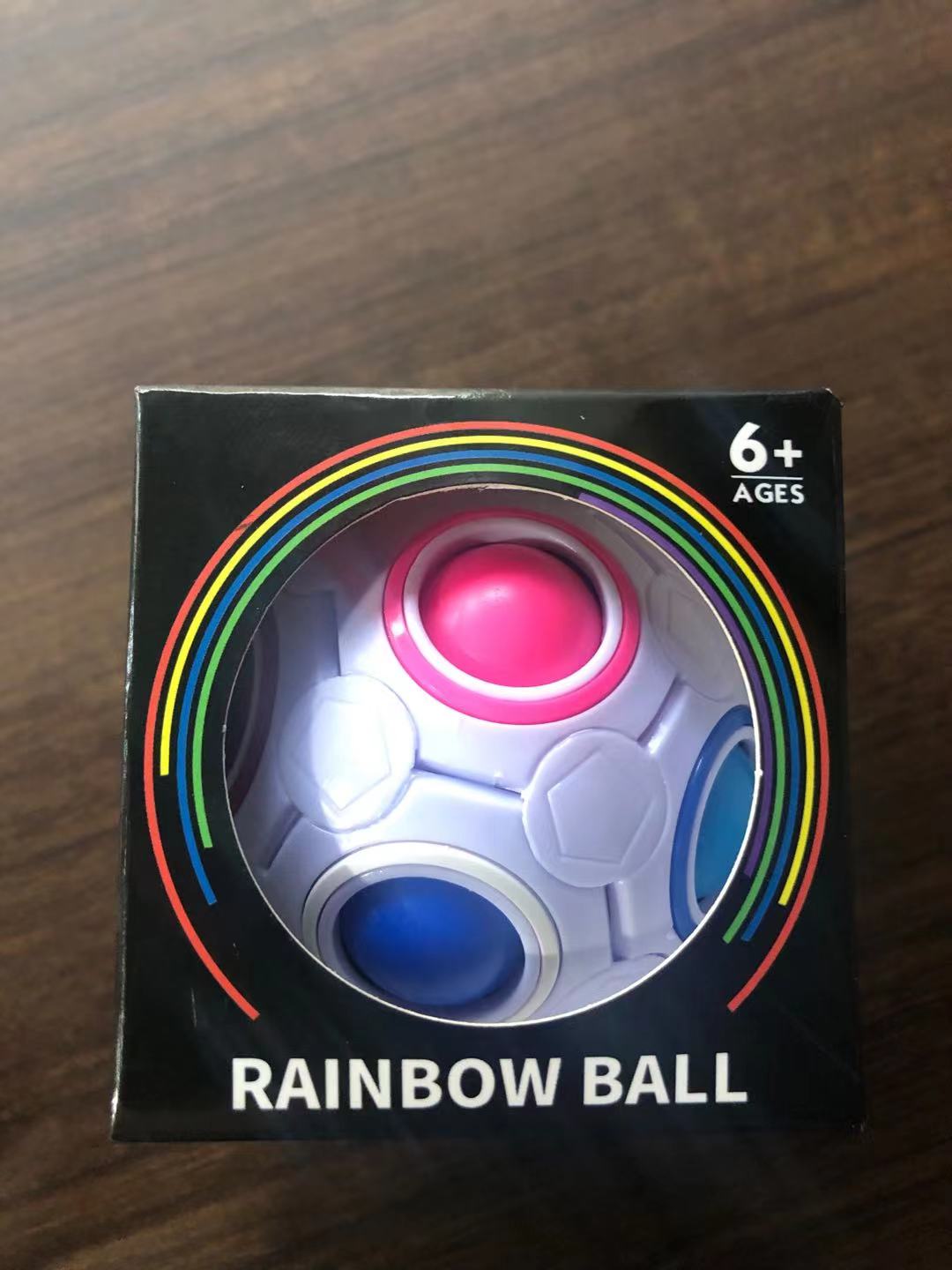 Rainbow Magic Ball 3d Puzzle Ball Speed Cube Rubix Cube Toys,rotating ...