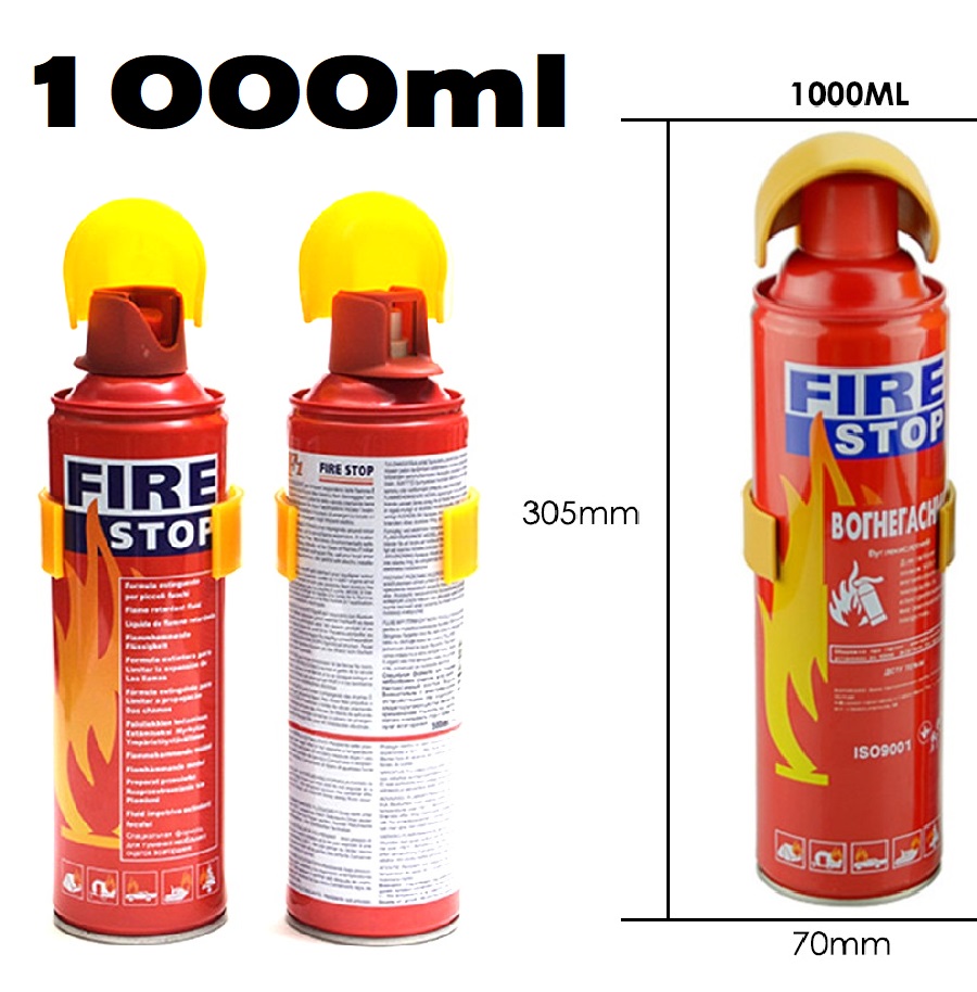 Original Portable Fire Extinguisher Spray with Portable Stand Fire Stop ...