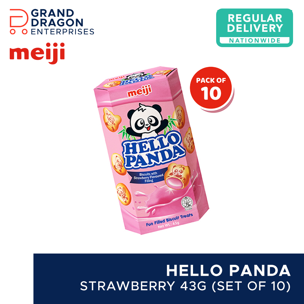 Meiji Hello Panda Strawberry 43g (Set of 10) | Lazada PH