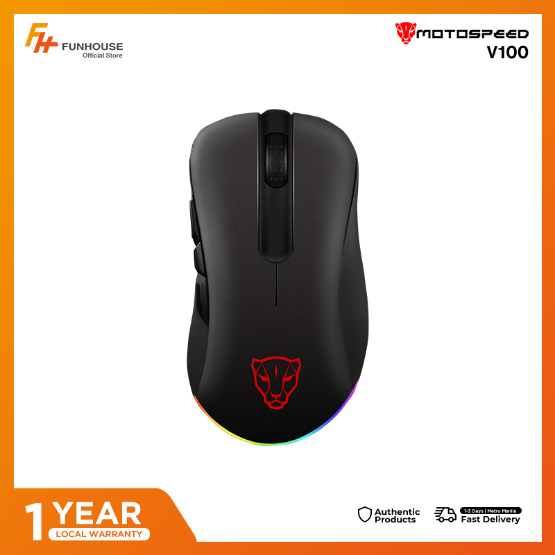 Motospeed V100 Professional Gamer High Precision PMW3389 Gaming Mouse ...