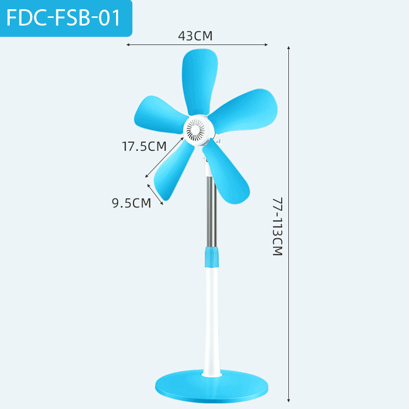 5 Blade Floor fan electric fan floor home vertical mini office small ...