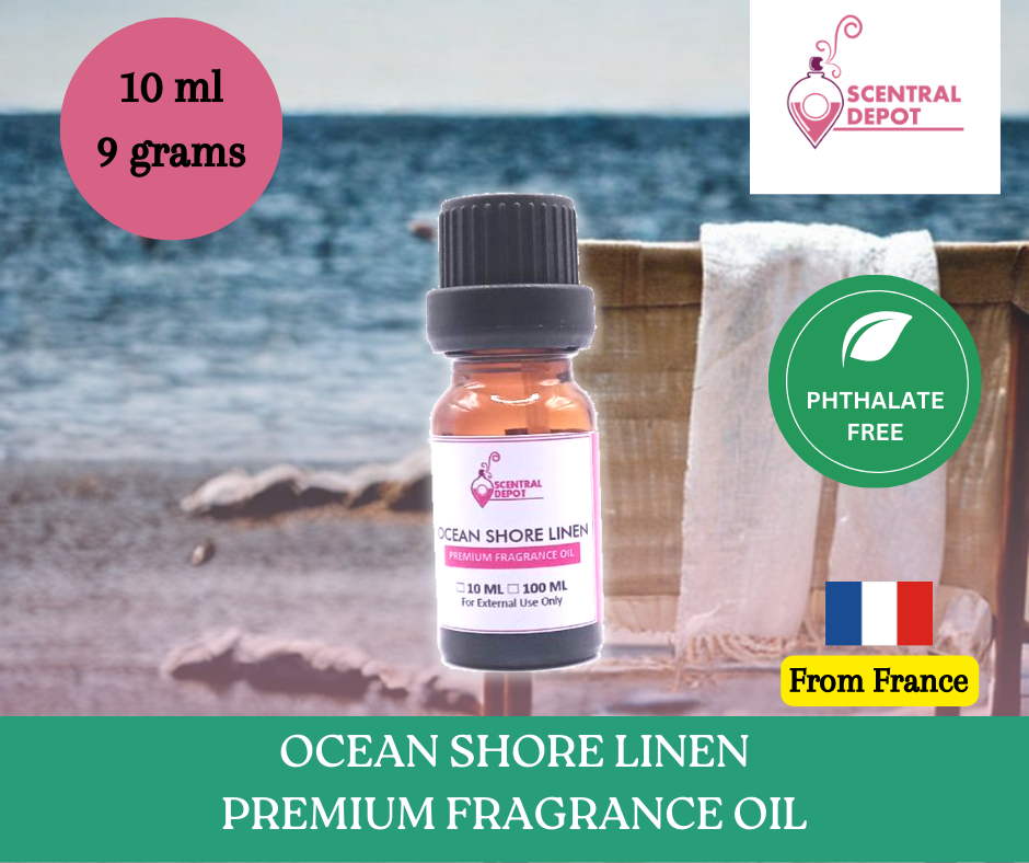 OCEAN SHORE LINEN Fragrance Oil for Candle Making IFRA Standard Raw ...