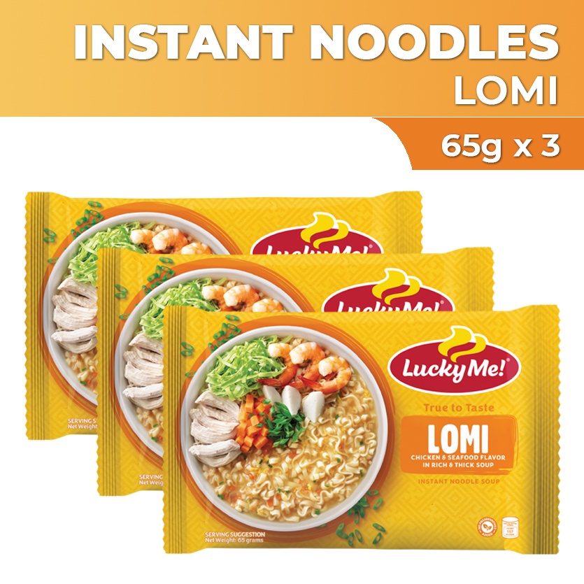 Lucky Me! Instant Lomi Seafood and Vegetable Flavor 65gx3 | Lazada PH