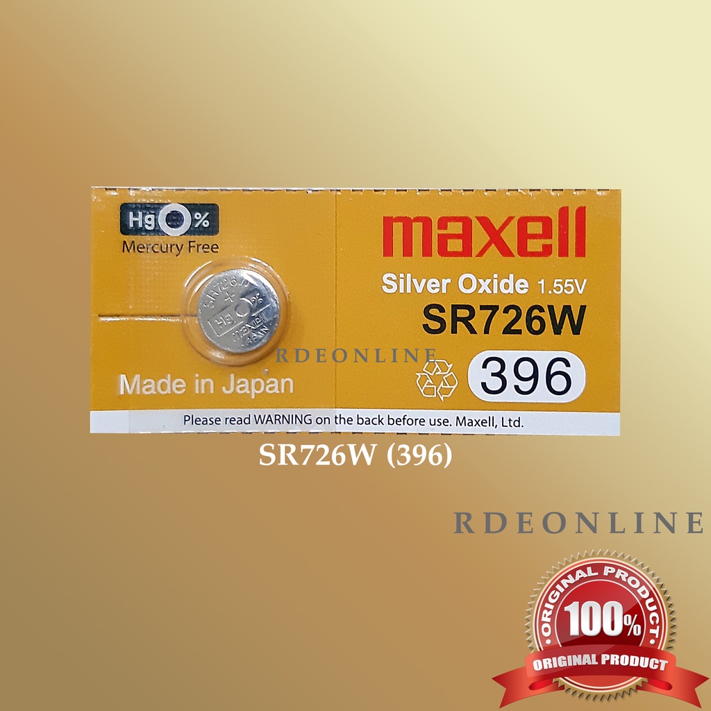MAXELL SR726 W (396) / SR726W / 396 WATCH BATTERY PER PIECE | Lazada PH