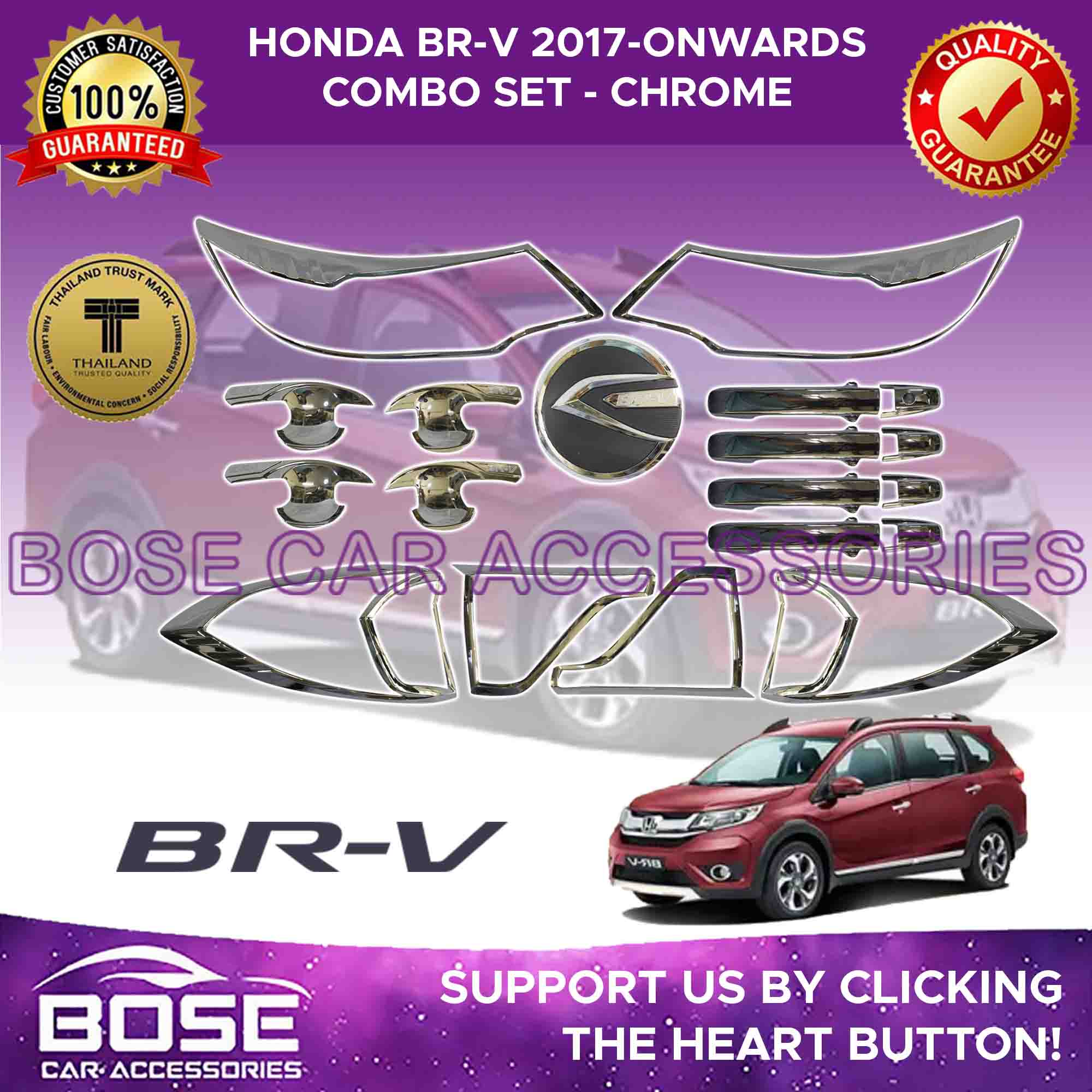 Honda BR-V / BRV Garnish Set 2017 2018 2019 2020 2021 2022 Black ...