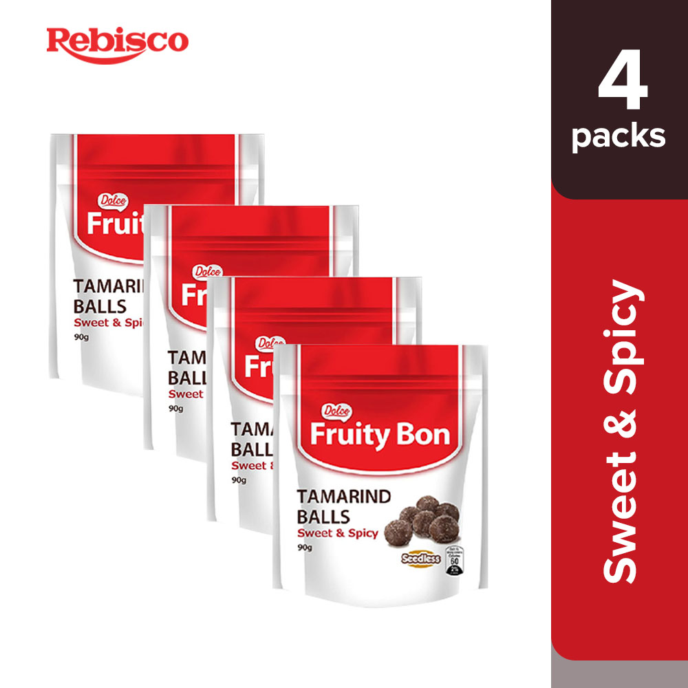 Dolce Fruity Bon Tamarind Balls Sweet and Spicy 90g (Set of 4) | Lazada PH