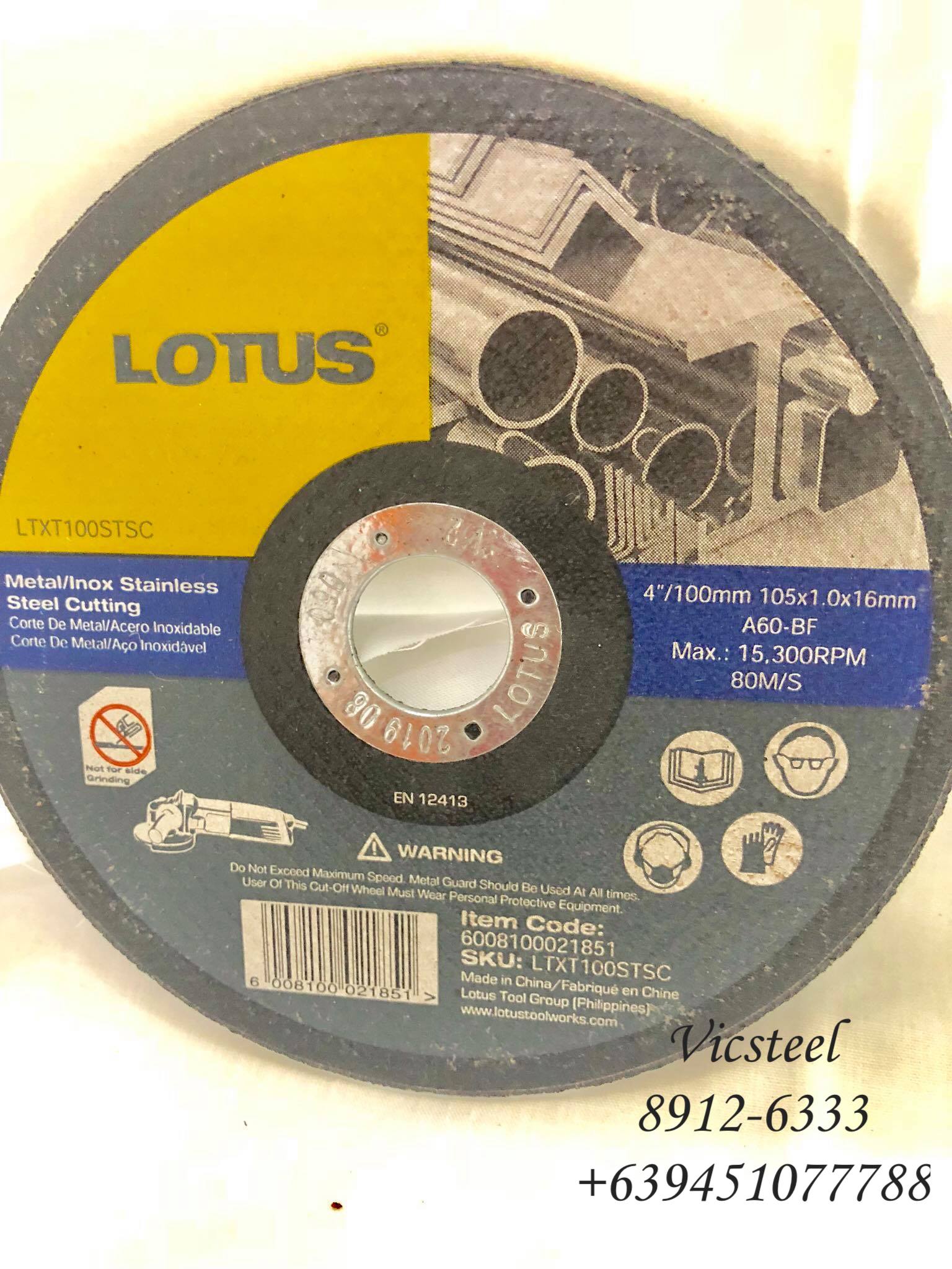 Lotus Cutting Disc Cut off Wheel Blade 4" for Steel | Lazada PH