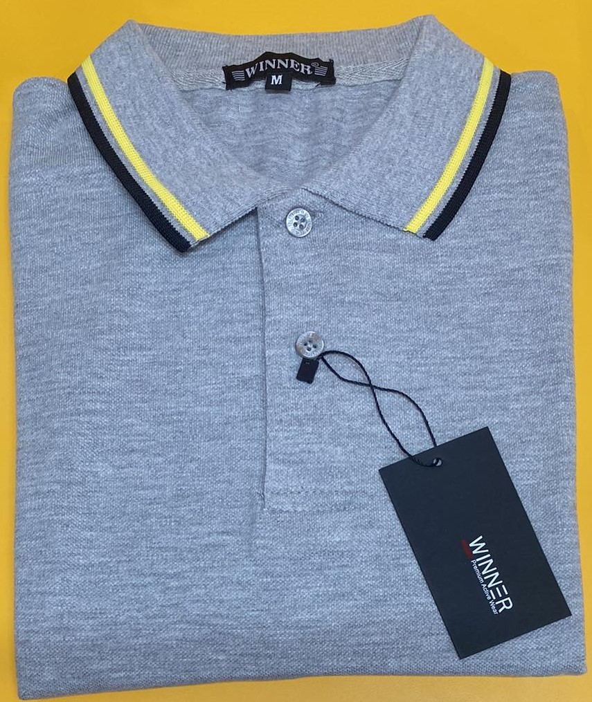 POLO SHIRT PREMIUM COMBI DOUBLE PIQUE WINNER BRAND | Lazada PH