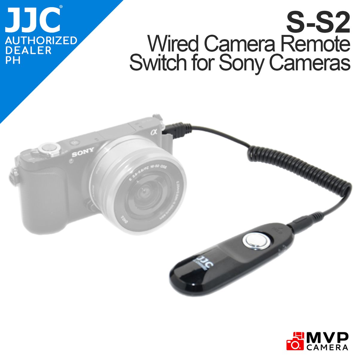 JJC S-S2 Wired Shutter Cord Remote Control Trigger SONY A7 II A7R II ...