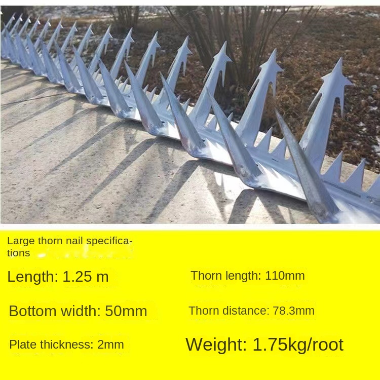 wall spike wall spikes steel 1.25m stainless steel anti climb spikes ...