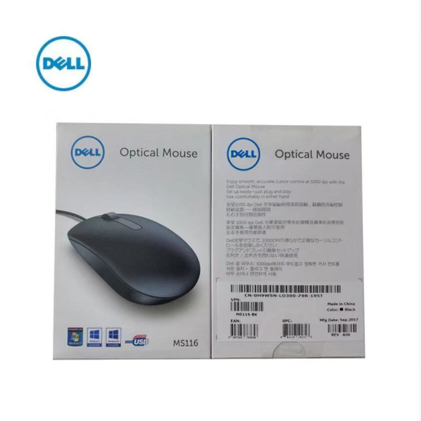 DELL MS111 USB Optical Mouse designed for comport and productivity ...