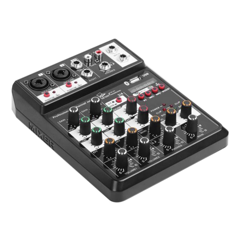 Sound Card Audio Mixer Sound Board Console Desk System Interface 4 ...