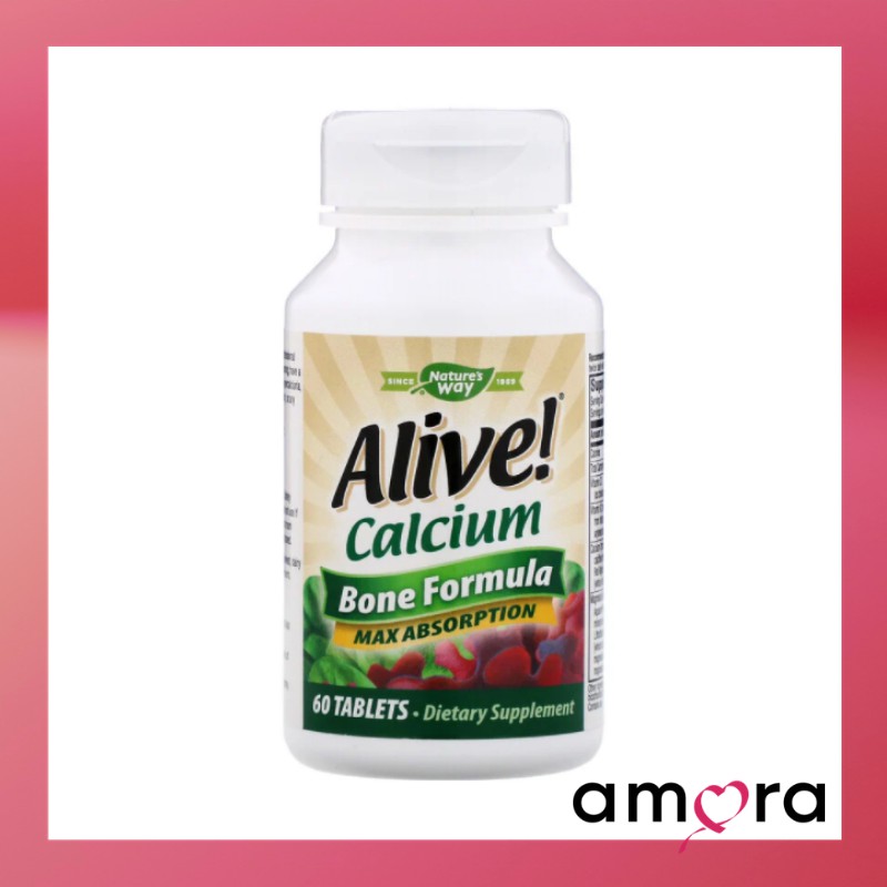 Nature's Way, Alive!, Calcium, Bone Formula, 1,300 mg | Lazada PH