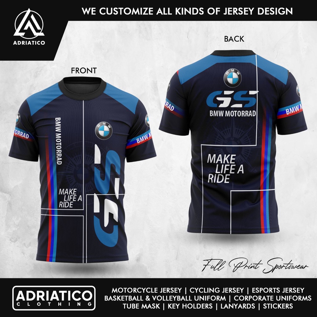 2022 ADRIATICO Motorcycle Riding Jersey "BMW MOTORRAD GS" | 006 | Longsleeve : Polo Shirt : T ...