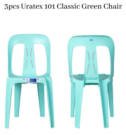 URATEX 101 CLASSIC CHAIR (3PCS)/ URATEX CHAIR/ PLASTIC/ UPUAN/DINING ...
